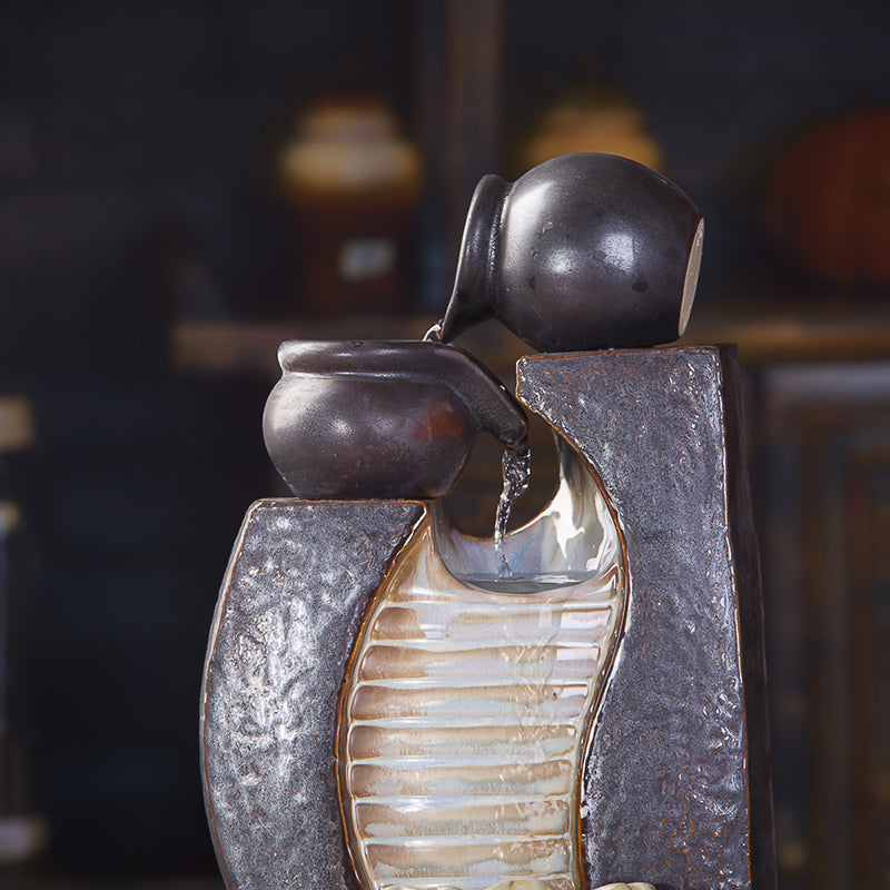Indoor Tabletop Ceramic Waterfall – Lucky Incense